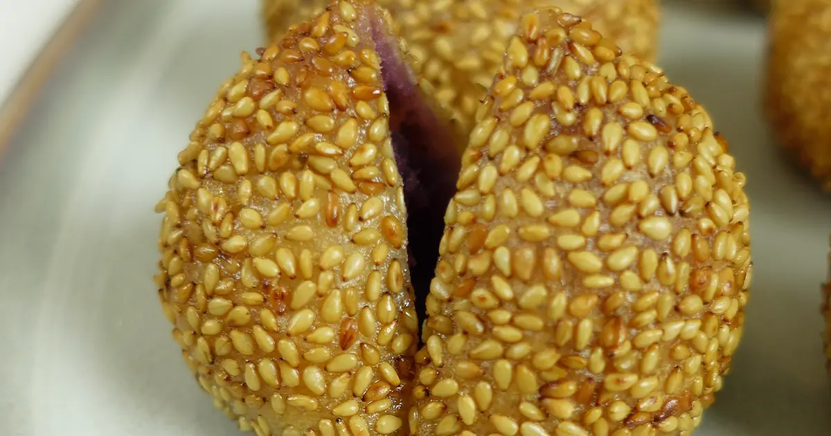 Fried Ube Sticky Rice Balls (Buchi) Recipe | Samsung Food App