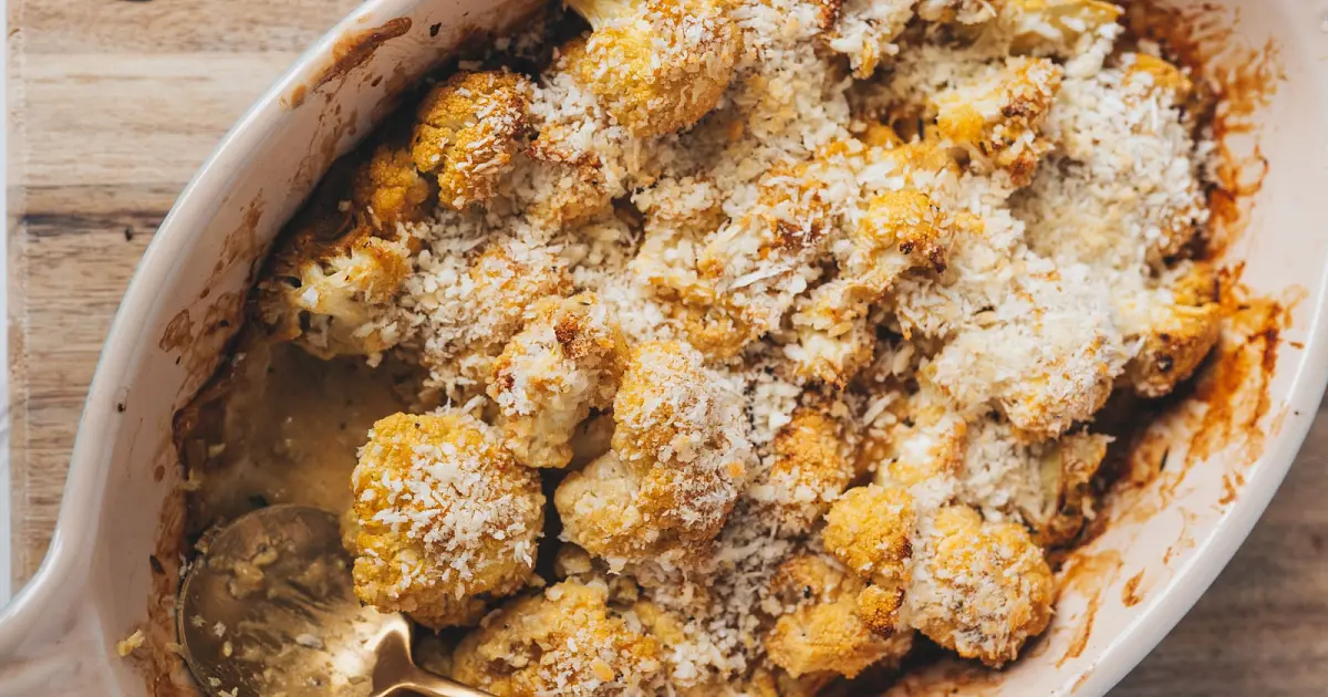 Cheesy Cauliflower Bake Recipe | Samsung Food App