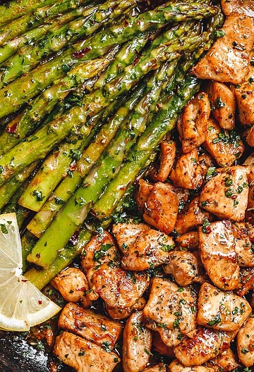 how to cook asparagus garlic butter