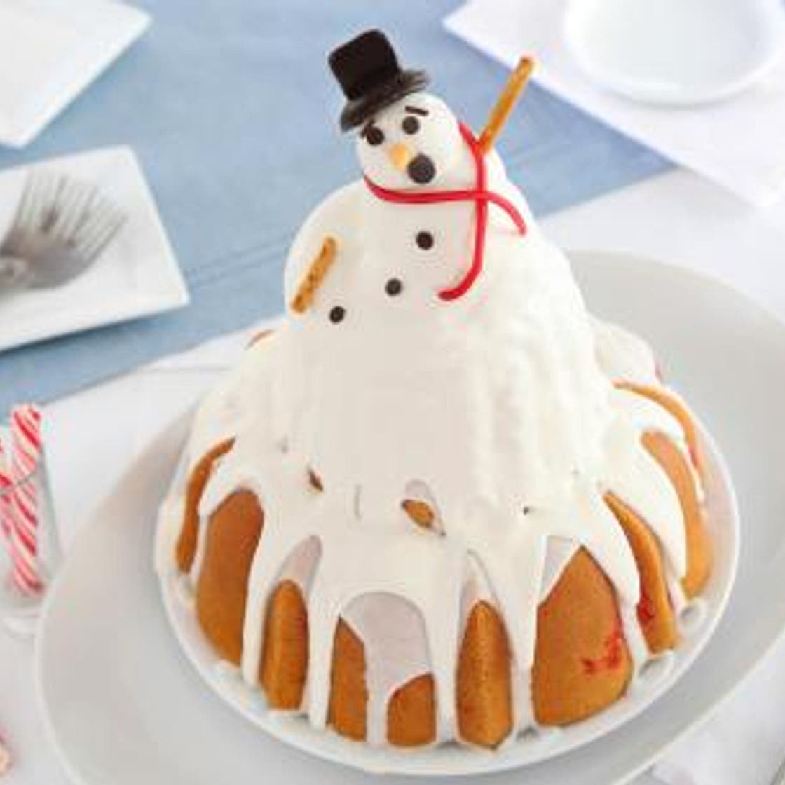 Melting Snowman Cake Recipe | Samsung Food App