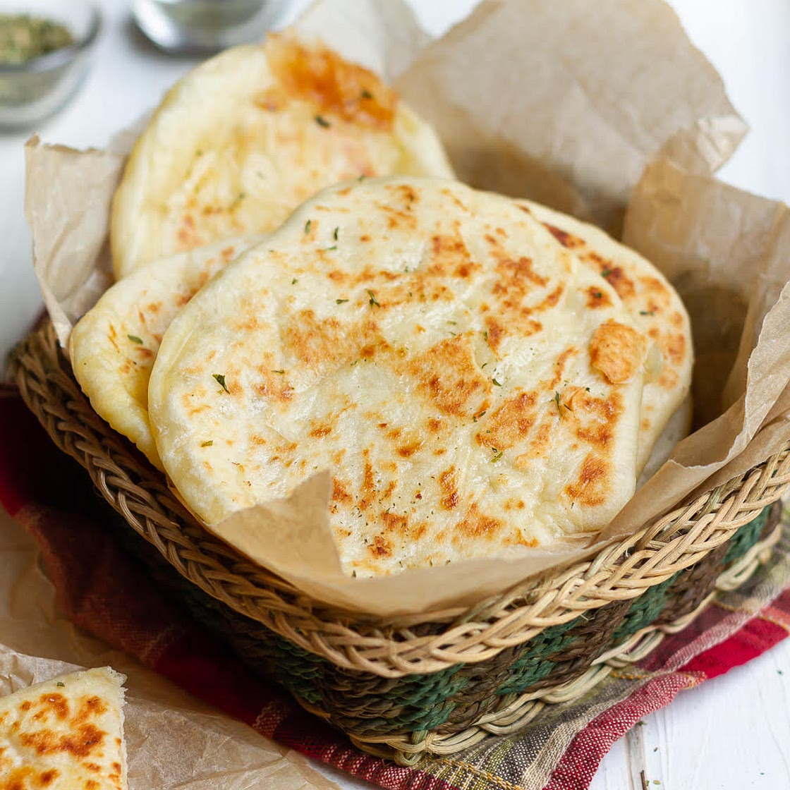 Cheese Stuffed Flatbread Recipe | Samsung Food App