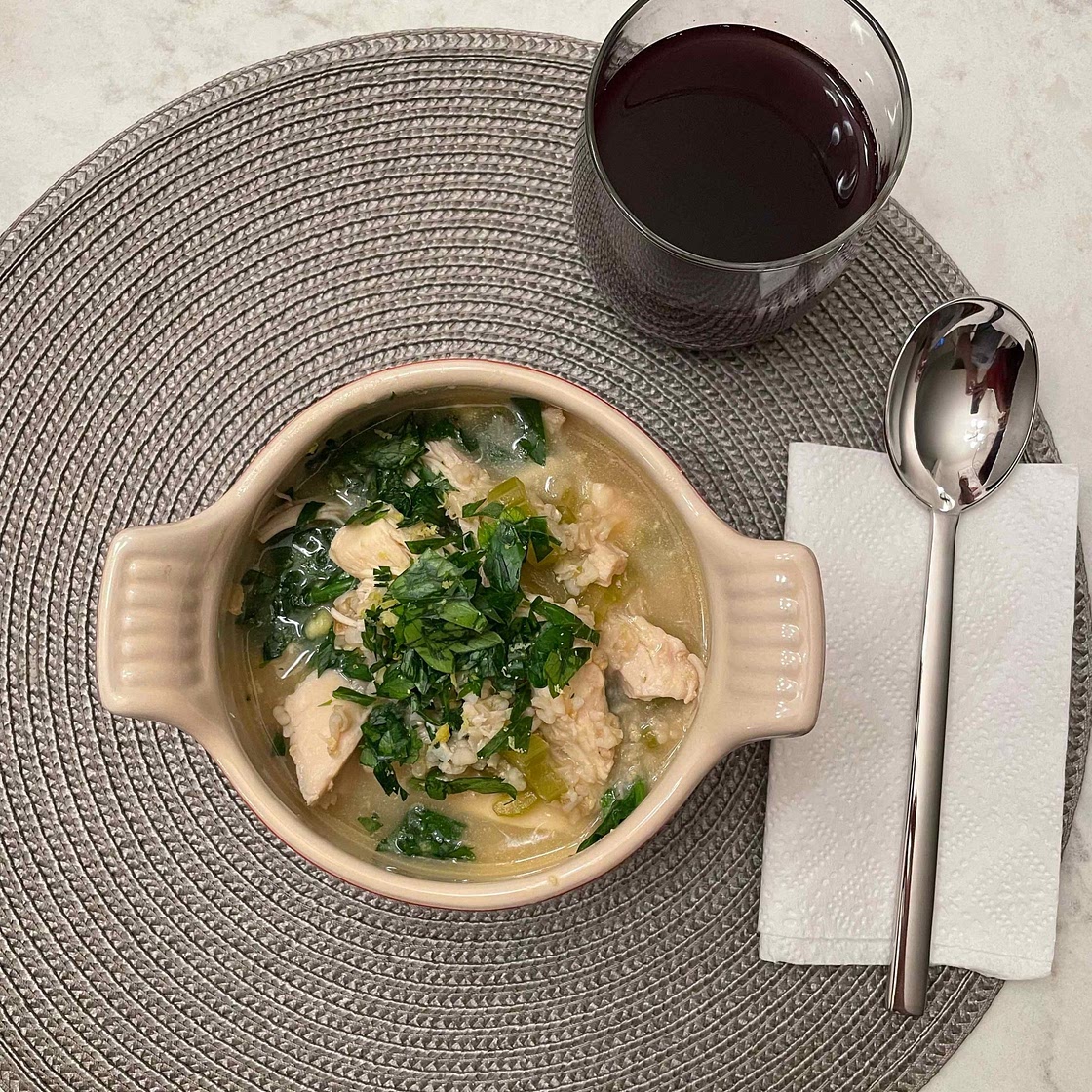 Chicken and Rice Soup With Celery, Parsley and Lemon Recipe | Samsung ...