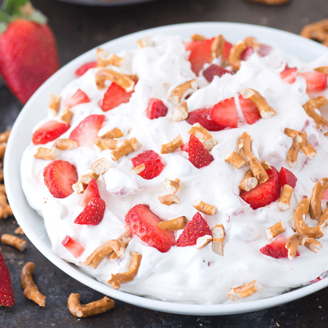 Strawberry Pretzel Fluff Salad Recipe | Samsung Food App