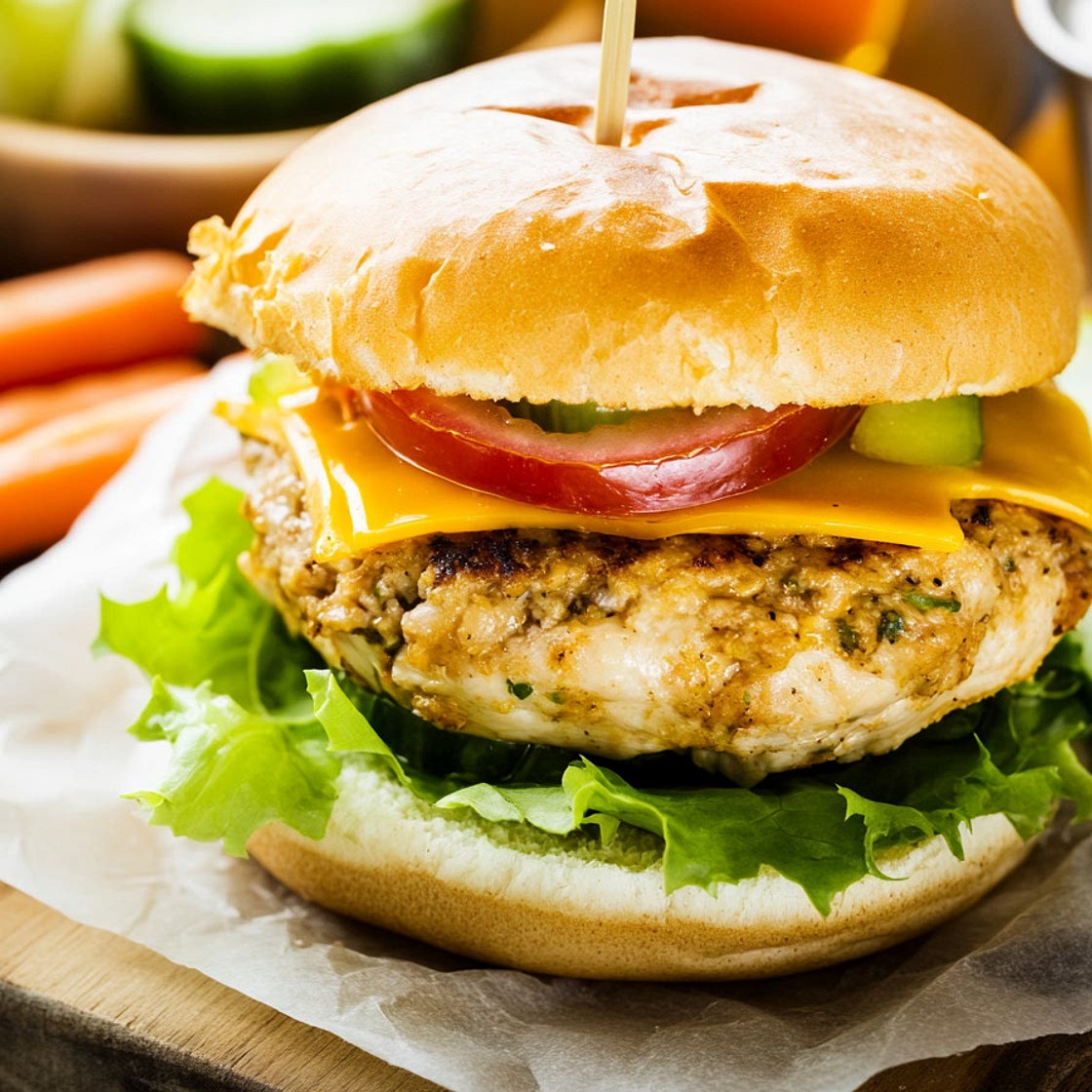 Healthy Homemade Chicken Burger Recipe | Samsung Food App