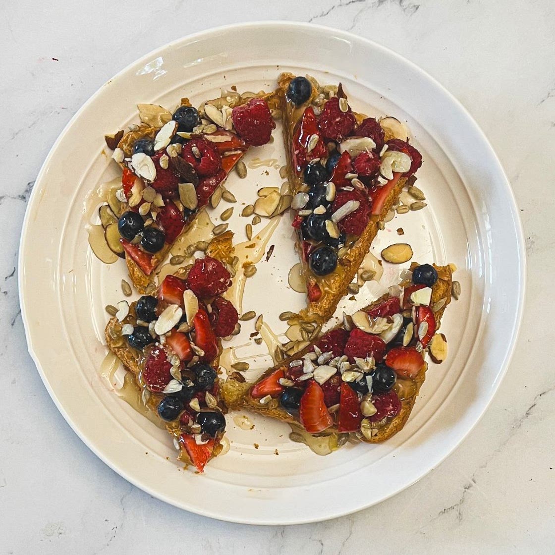 Peanut Butter and Berry Toast Recipe | Samsung Food App