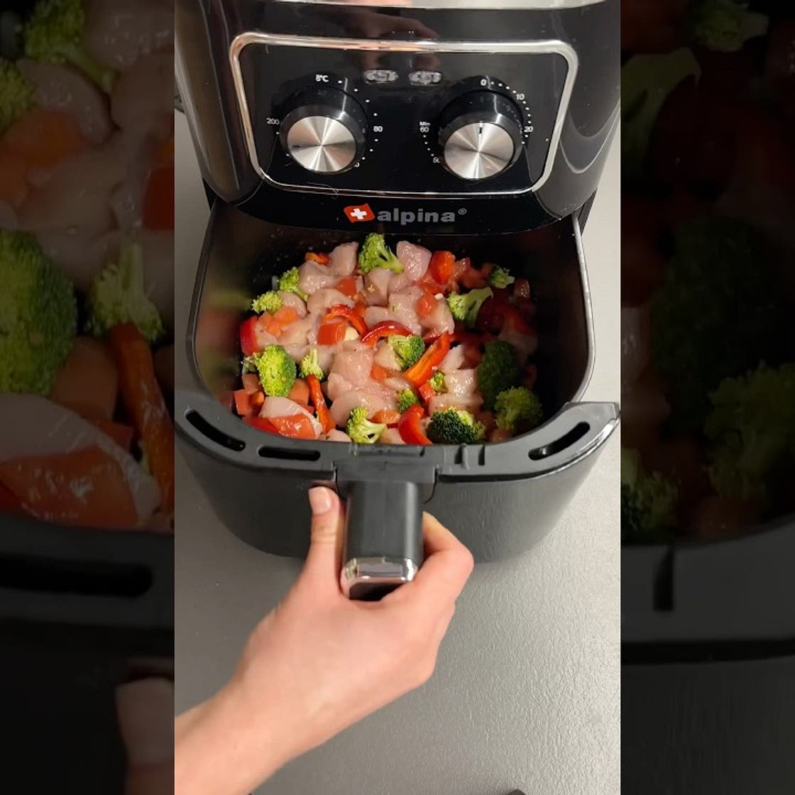 Air Fryer Chicken & Veggies — Healthy Dinner in 20 Minutes 🍗🥦 Easy air ...