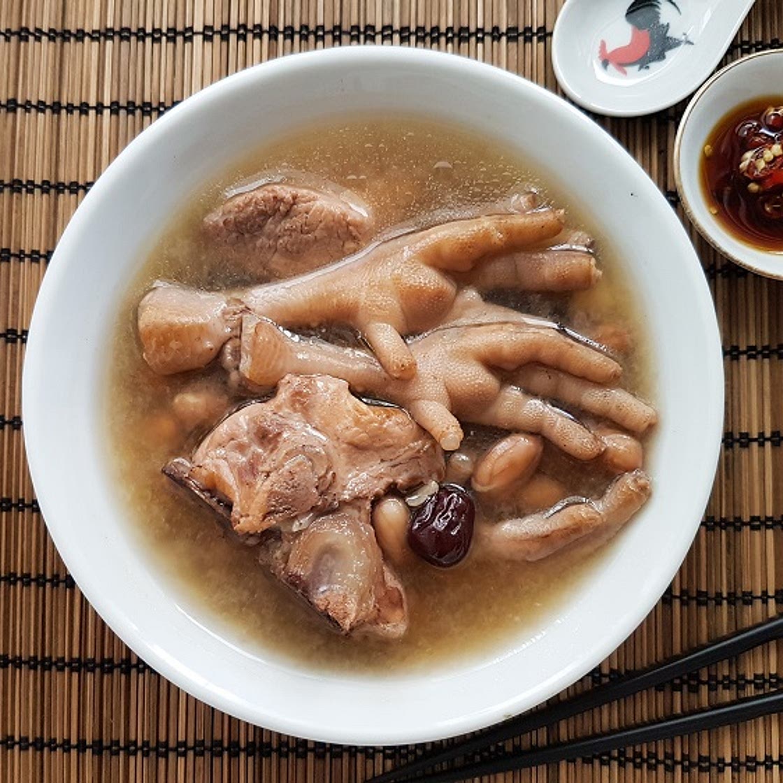 how to cook chicken feet soup