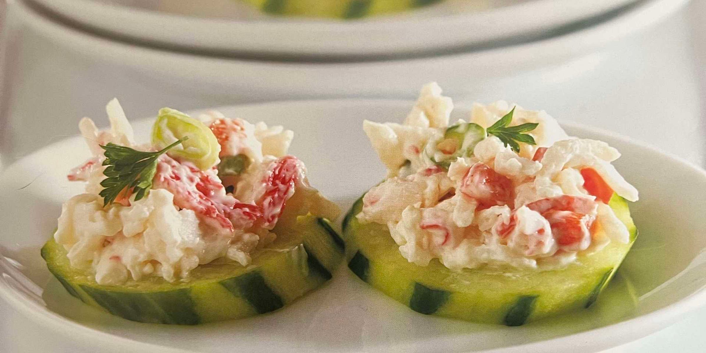 cold crab canapes
