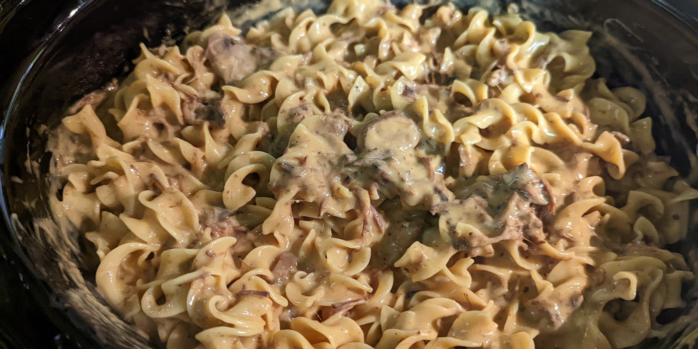 ground venison stroganoff