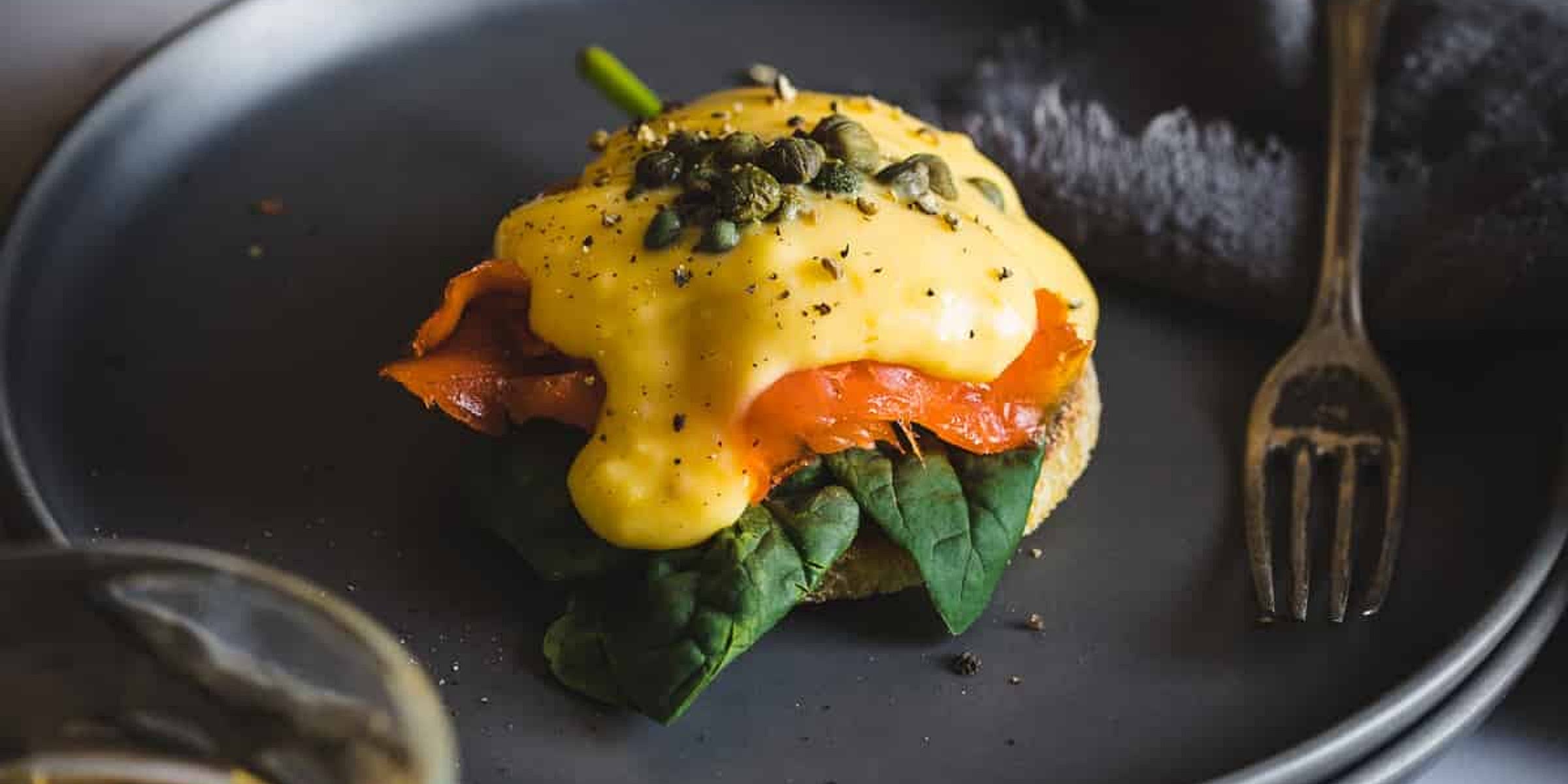 salmon eggs benedict