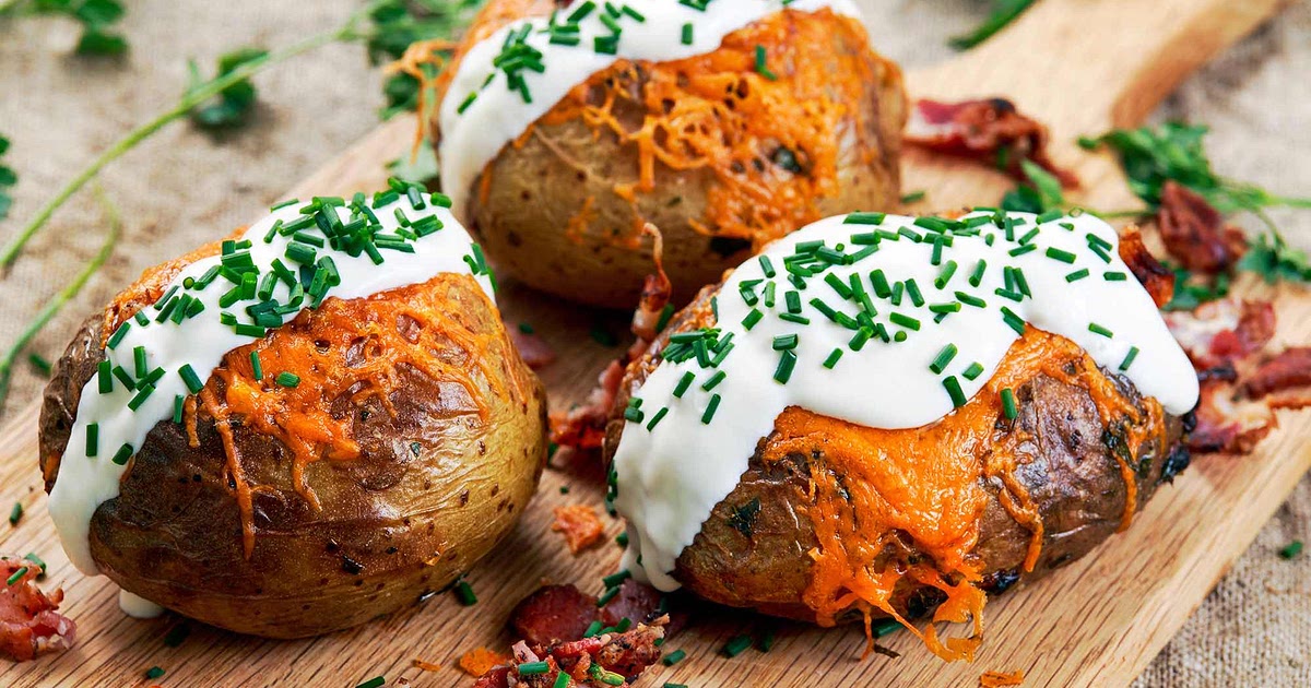 Cheesy Baked Potatoes Recipe | Samsung Food App