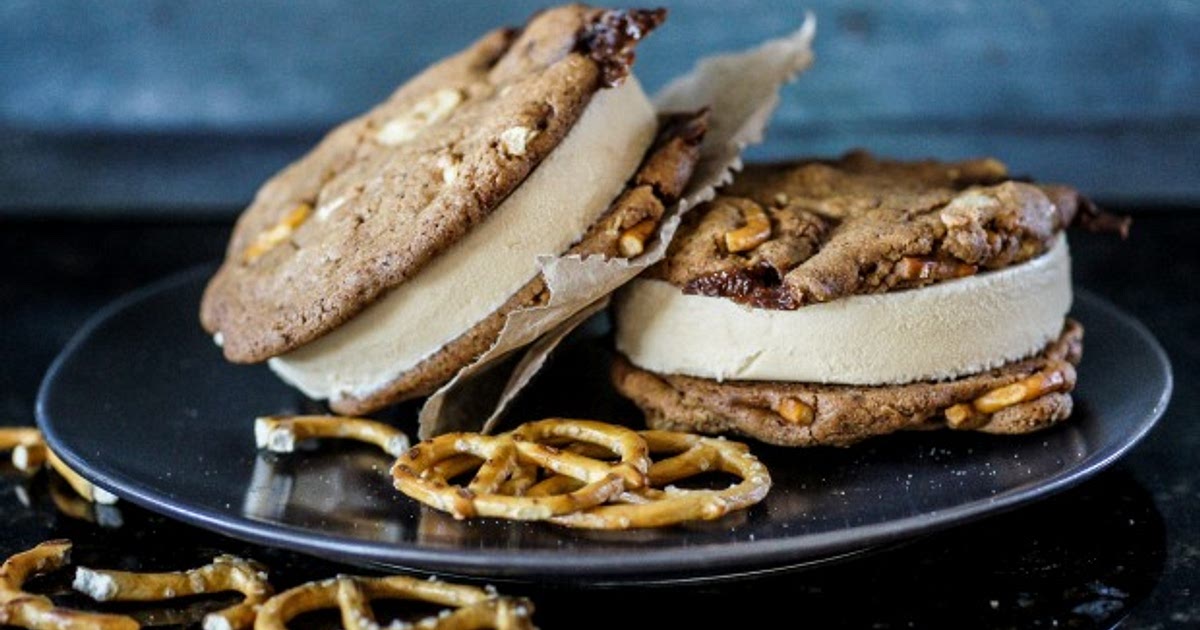 Cupboard cookie and cheat's coffee ice-cream sandwiches Recipe ...