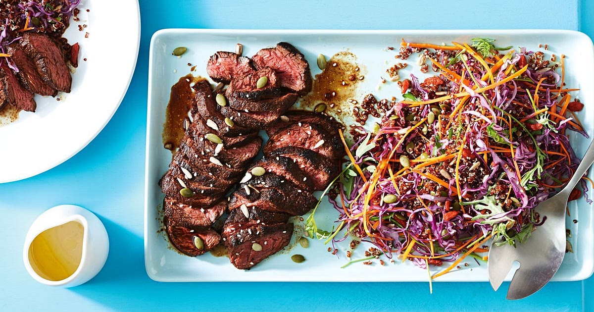 Spiced kangaroo loin with super slaw Recipe | Samsung Food App