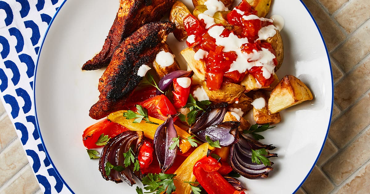Smoky Spanish Chicken, Patatas Bravas & Aioli Recipe | Samsung Food App