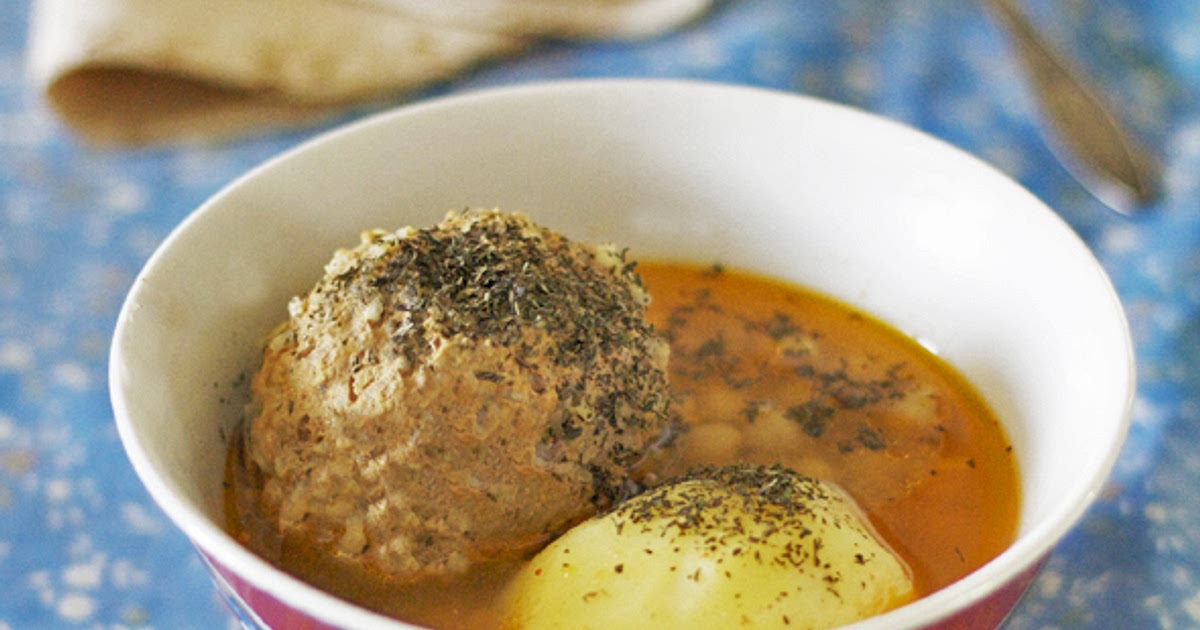 Kufte-Bozbash or Azerbaijani Meatball Soup | AZ Cookbook Recipe ...