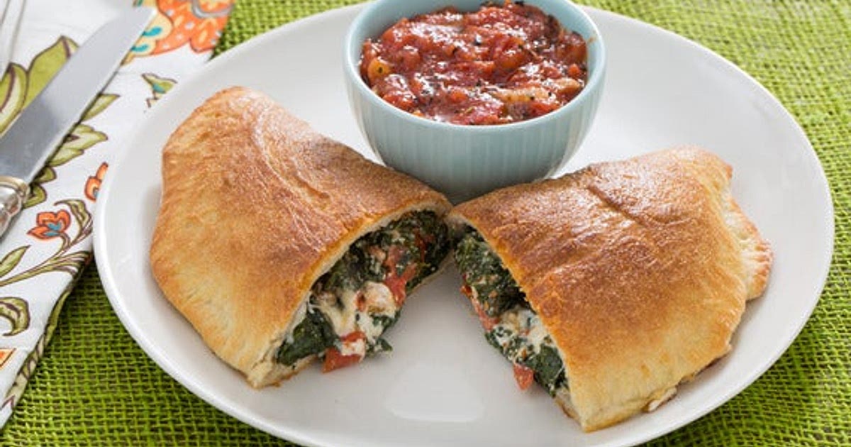 Three Cheese Calzones with Kale & Tomato Sauce Recipe | Samsung Food App
