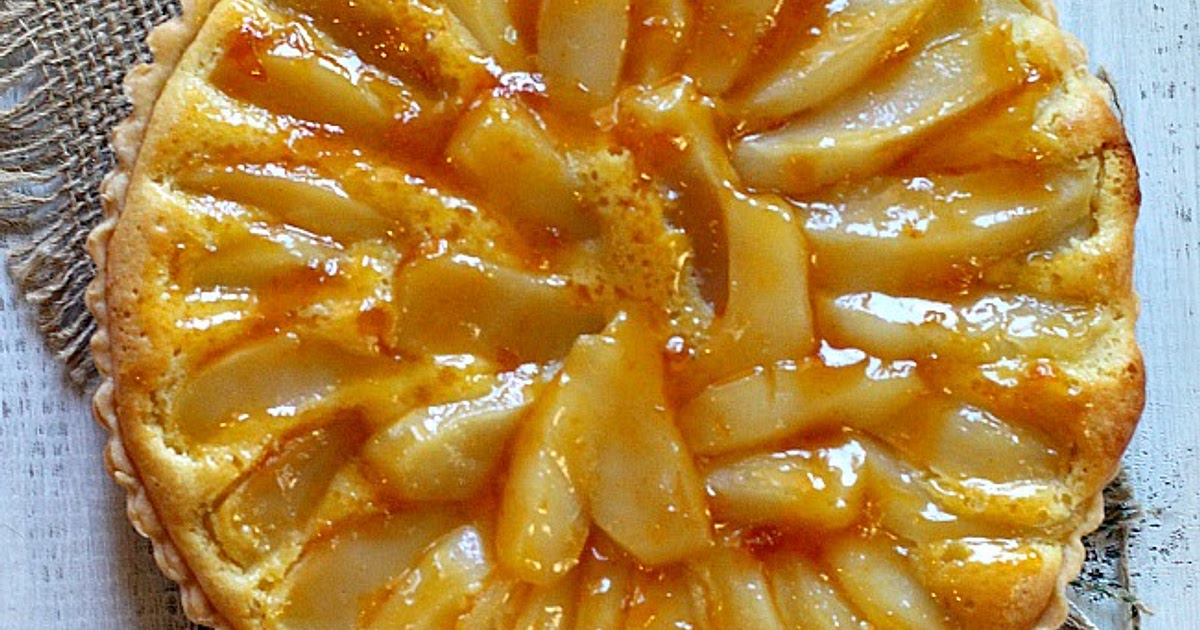 French Pear Tart Bourdaloue With Apricot Glaze Recipe | Samsung Food App