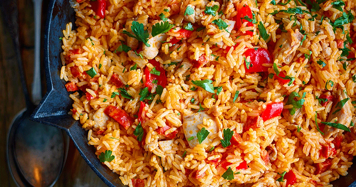 One pan chicken and chorizo rice Recipe | Samsung Food App