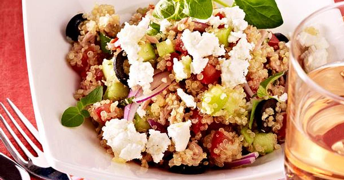 Quinoa mit Feta, Thunfisch und Oliven Recipe | Samsung Food App