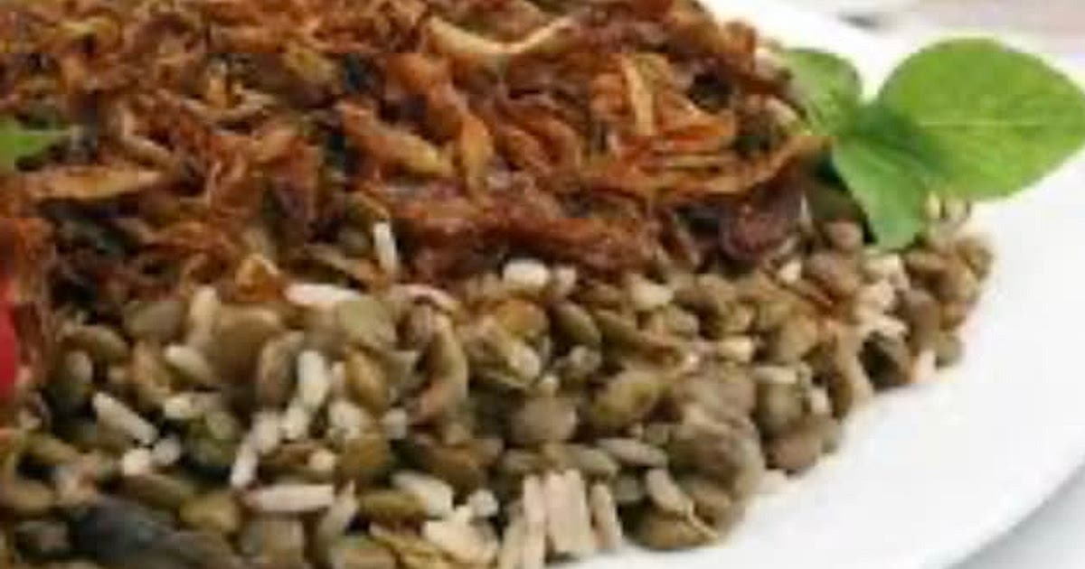 Mdardara / Lentils and Rice With Caramelized Onions / مدردرة Recipe ...