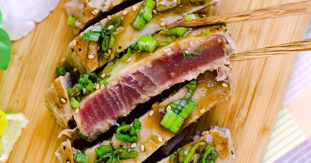 Hawaiian Glazed Seared Ahi Tuna Recipe | Samsung Food App