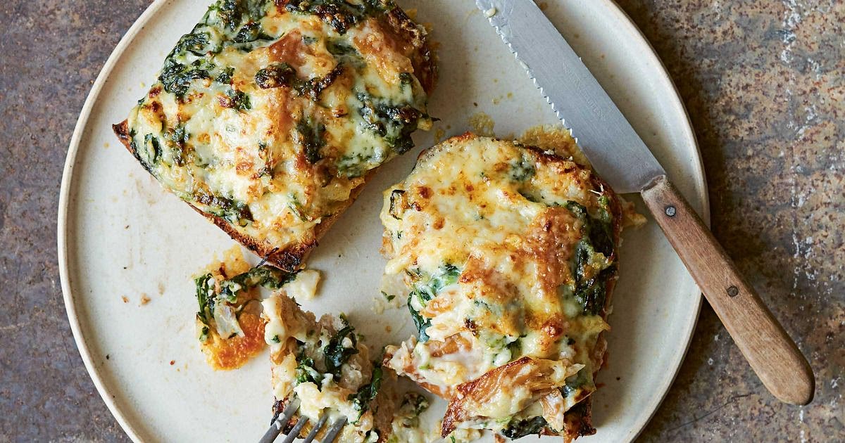 Spinach and Smoked Haddock Rarebit Recipe | Samsung Food App