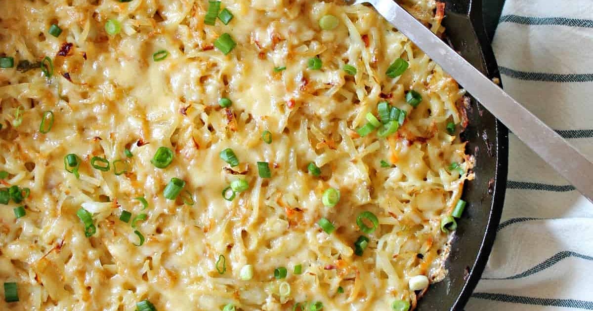 Irish Cheddar & Cabbage Hash Brown Skillet Recipe | Samsung Food App