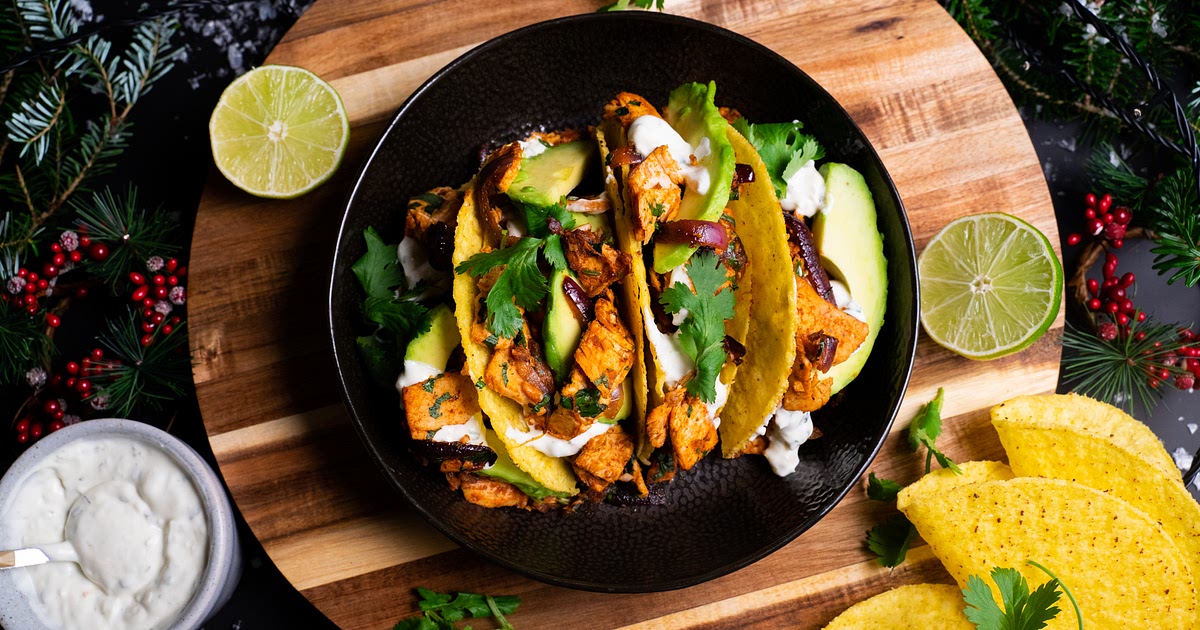 Left over Turkey Tinga Tacos by Pureety Recipe | Samsung Food App