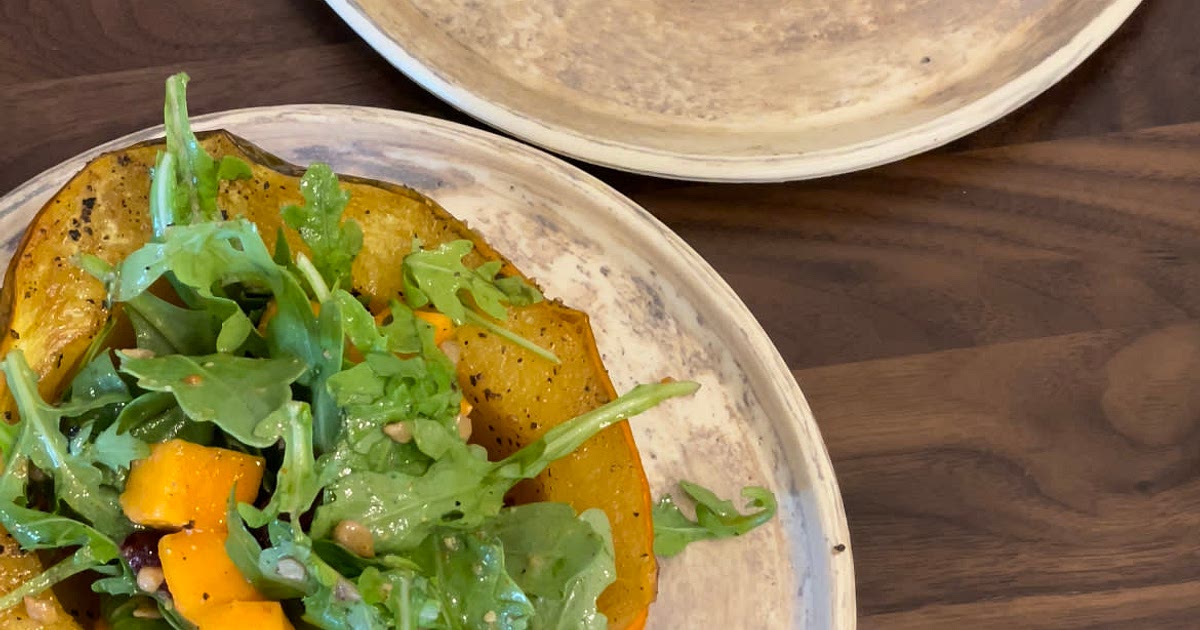 Individual Acorn Squash and Persimmon Salad Recipe | Samsung Food App