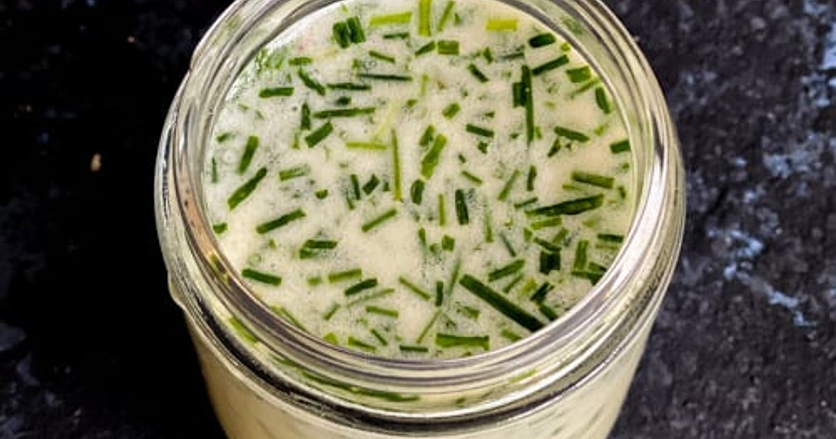Creme Fraiche and Chives Dressing Recipe | Samsung Food App