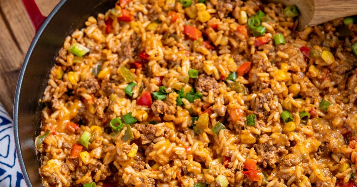 One Pot Taco Beef Rice Skillet Recipe | Samsung Food App