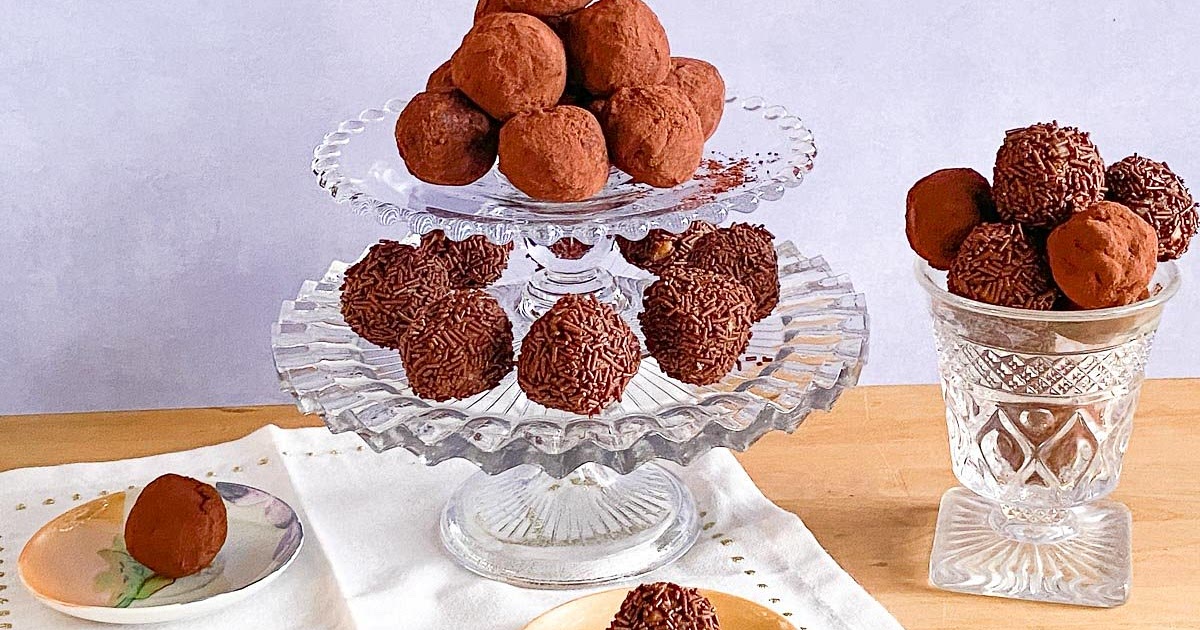 Low FODMAP Chocolate Walnut Truffles - Troufakia Recipe | Samsung Food App