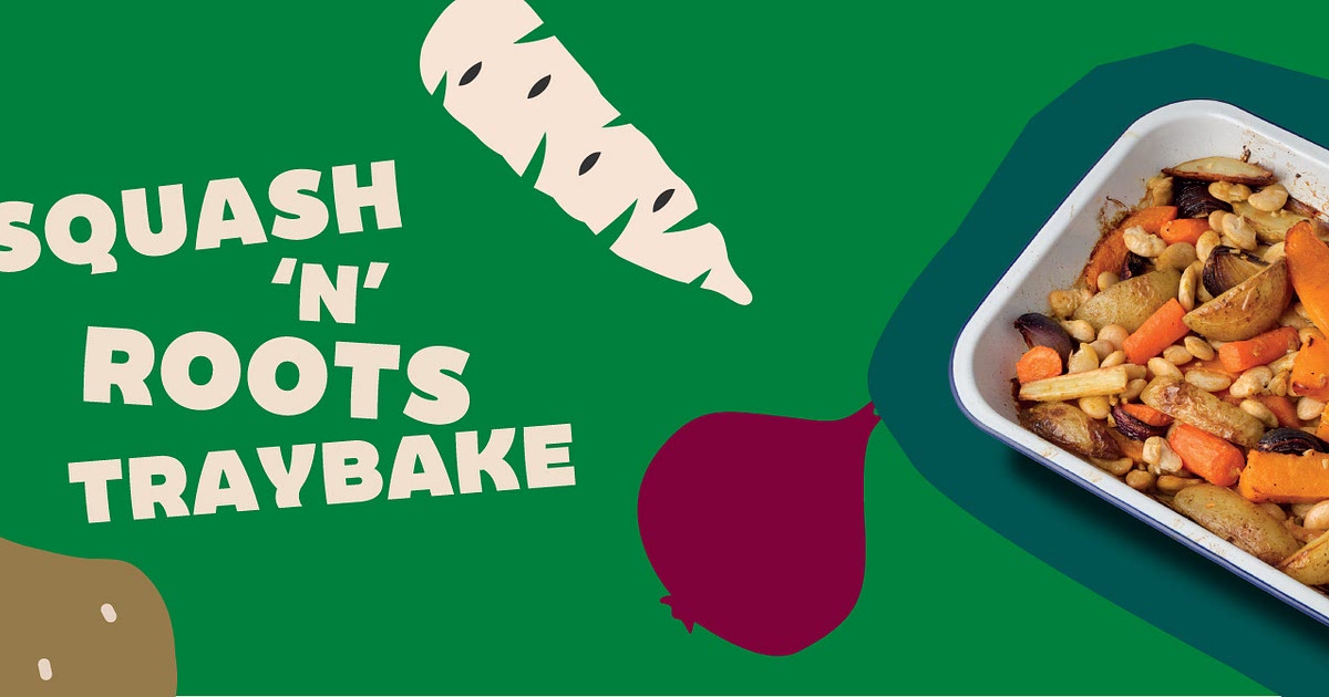 Squash 'n' Roots Traybake Recipe | Samsung Food App