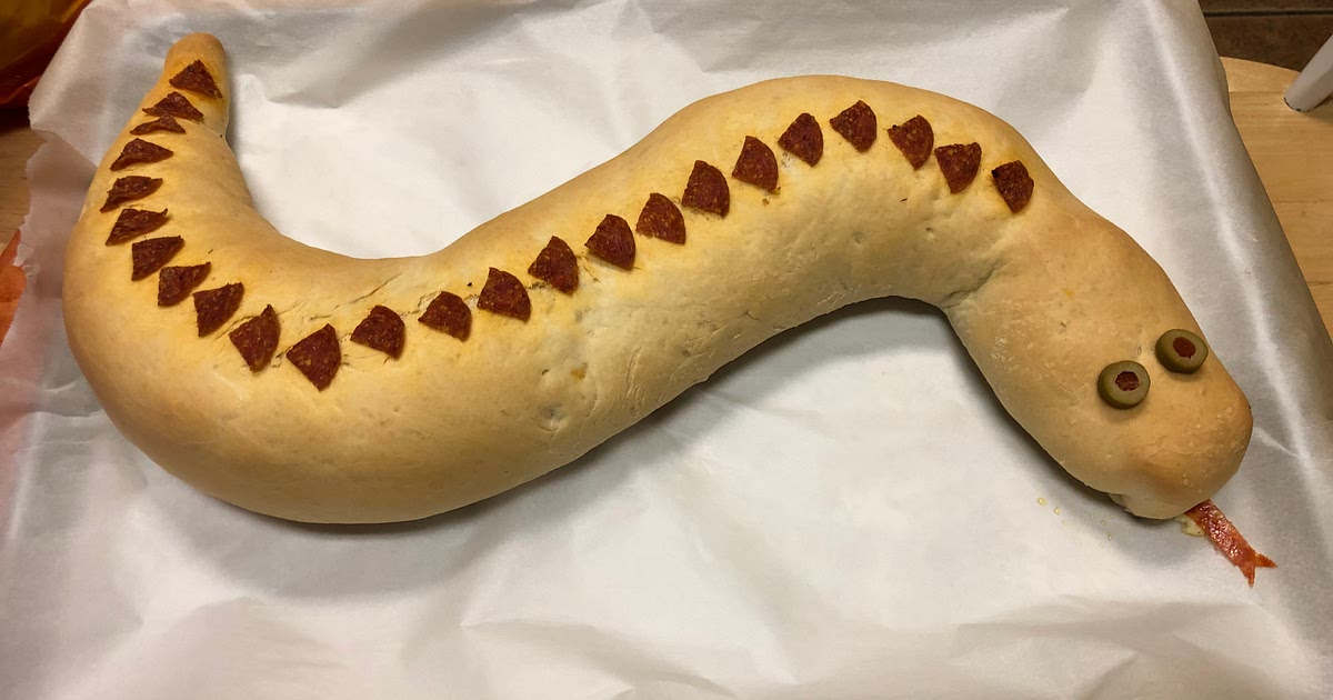 Spooky Calzone Snake Recipe | Samsung Food App