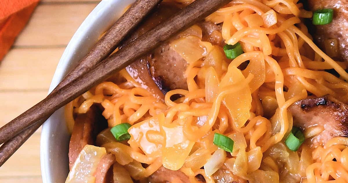 Sausage Ramen Loaded Ramen Bowl Recipe | Samsung Food App