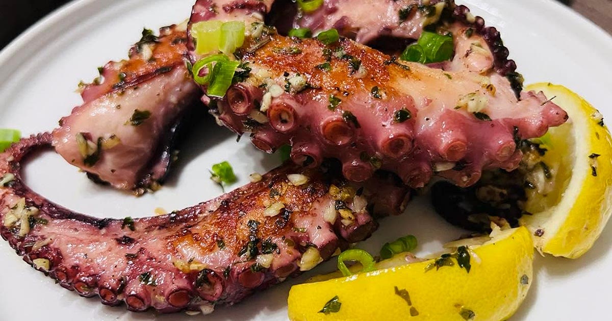 Grilled Octopus with Garlic and Parsley Recipe | Samsung Food App