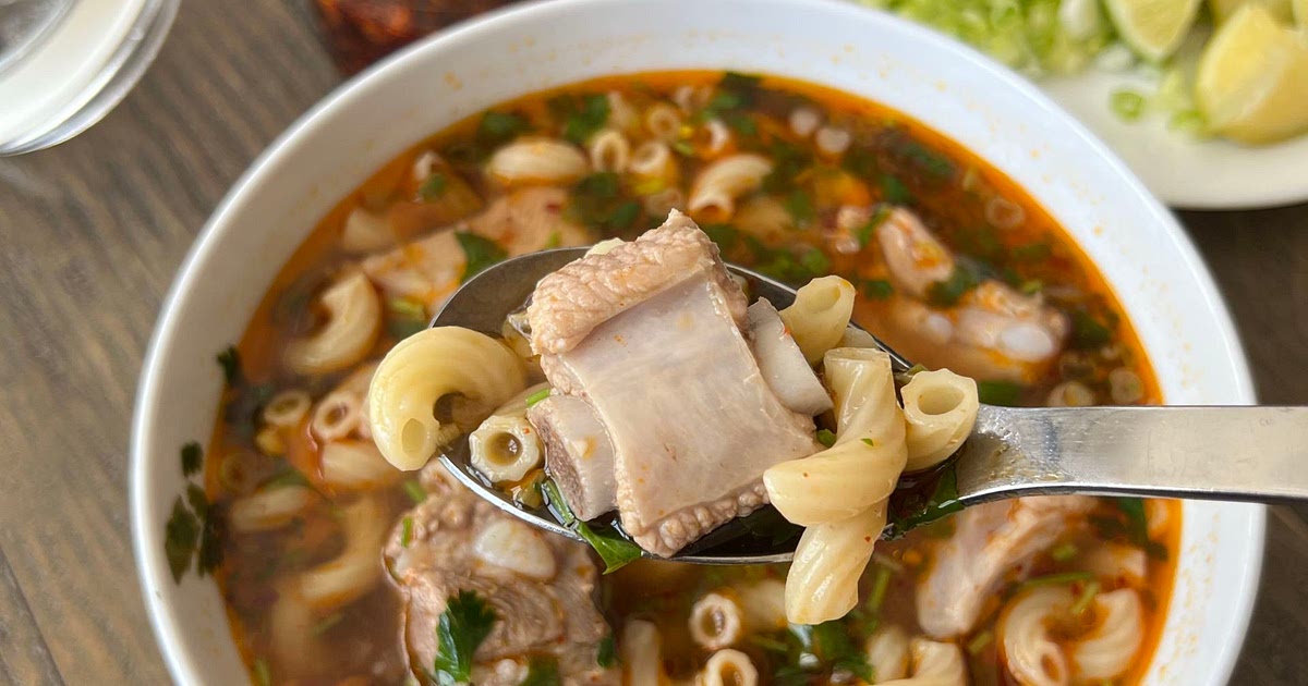 Pork spare ribs soup with macaroni Recipe | Samsung Food App