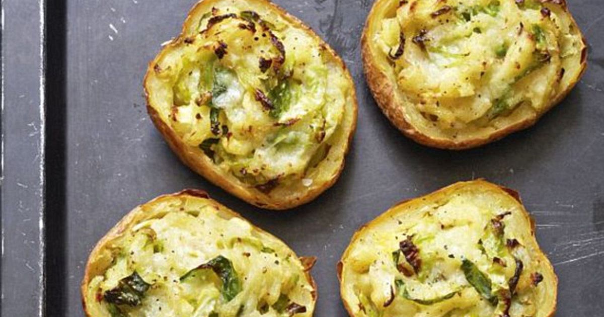 Food special: Twice-baked bubble and squeak jacket potatoes Recipe ...