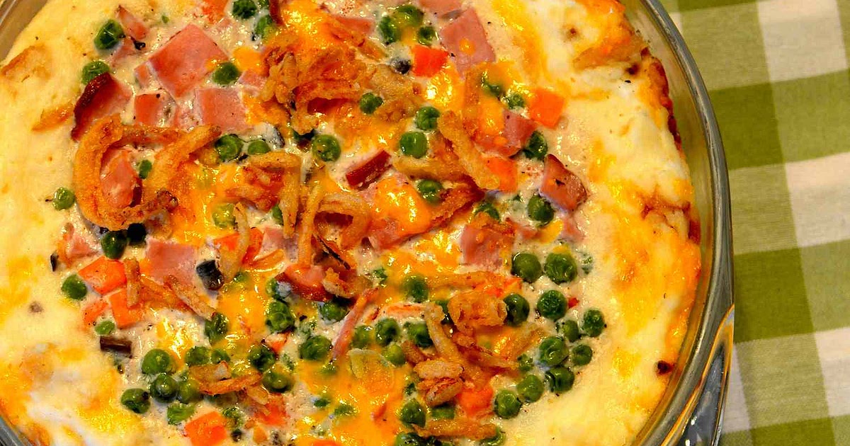 Cheesy Leftover Ham and Mashed Potato Casserole Recipe | Samsung Food App