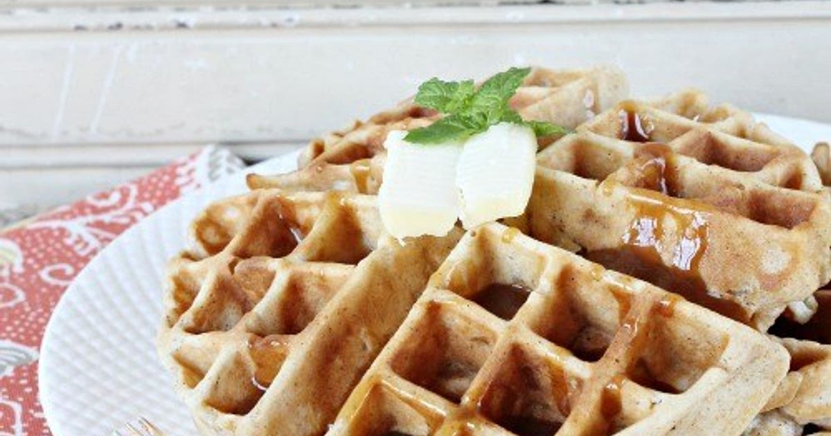 Blue Ribbon Apple Fritter Waffles with Caramel Sauce Recipe | Samsung ...