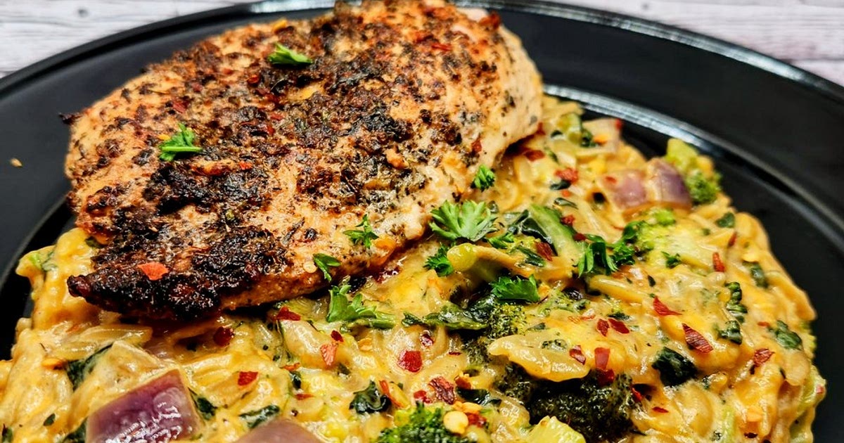 Cheesy Chicken Broccoli and Orzo — Buzzed Eats Recipe | Samsung Food App