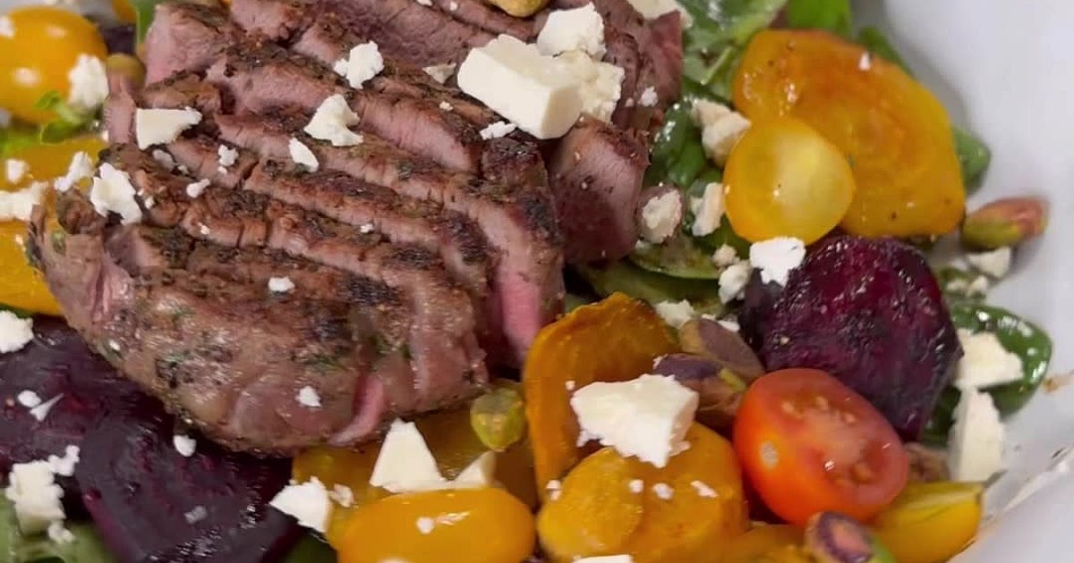 Roasted Beet & Beef Salad Recipe | Samsung Food App