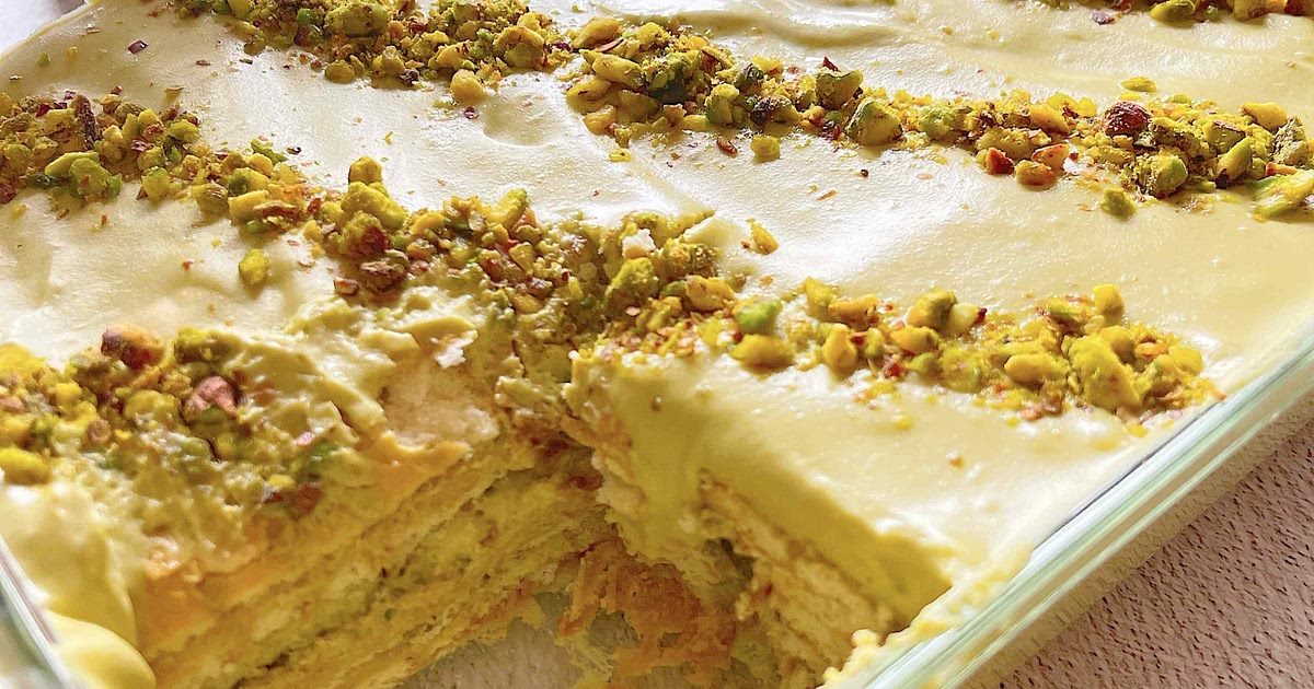 Pistachio Nescafe Cake (no bake cake!) Recipe | Samsung Food App