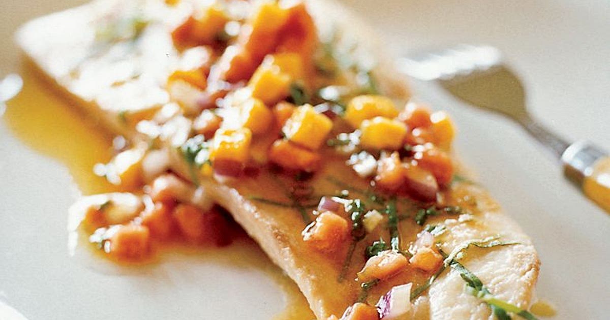 Poached Red Snapper with Papaya and Mango Sauce Vierge Recipe | Samsung ...