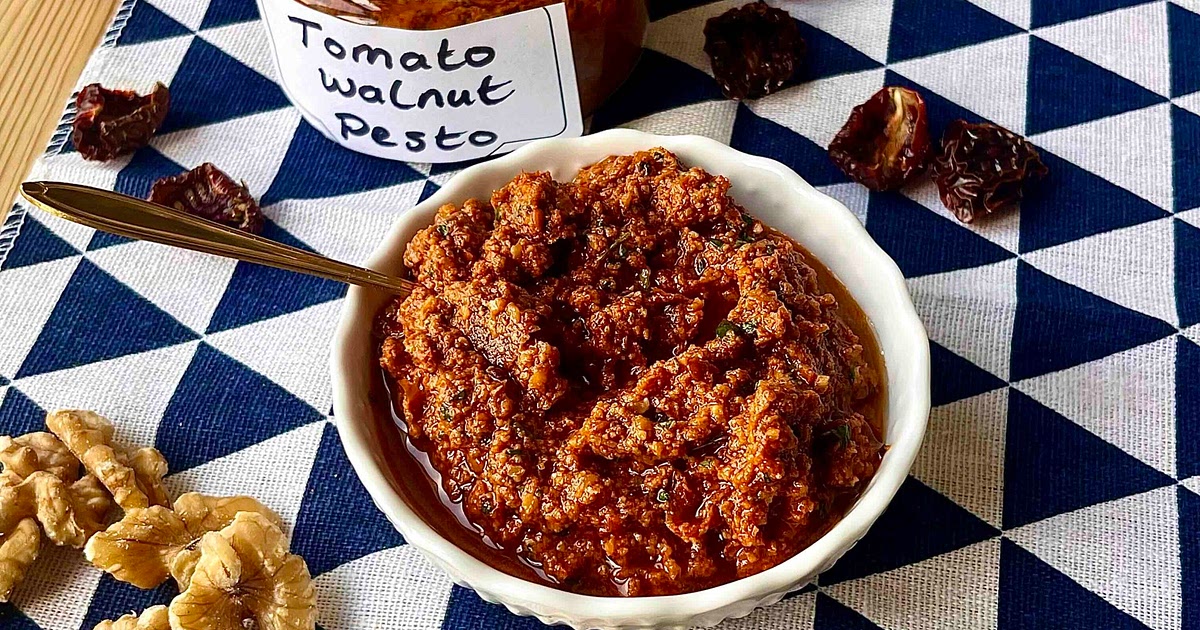 Tomato and Walnut Pesto Recipe | Samsung Food App