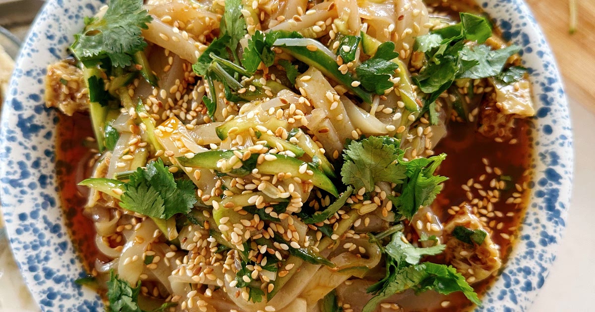 Liang Pi (Chinese Traditional Wheat Starch Noodles and Seitan) Recipe ...