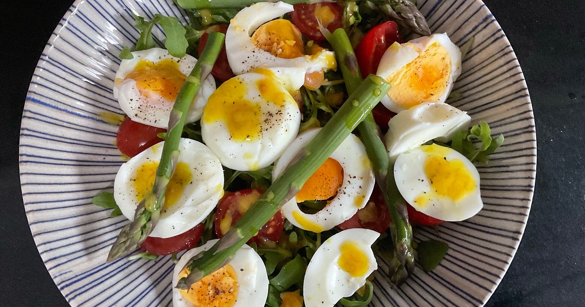 Egg, Asparagus and Rocket Salad with a Mustard Dressing Recipe ...