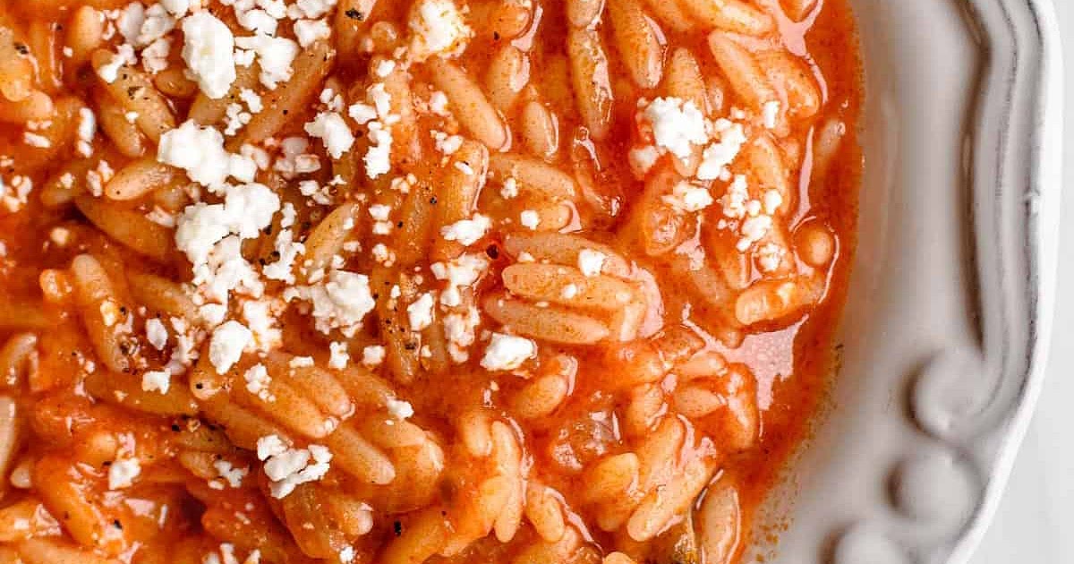 Manestra - Greek Orzo With Tomato Sauce Recipe | Samsung Food App