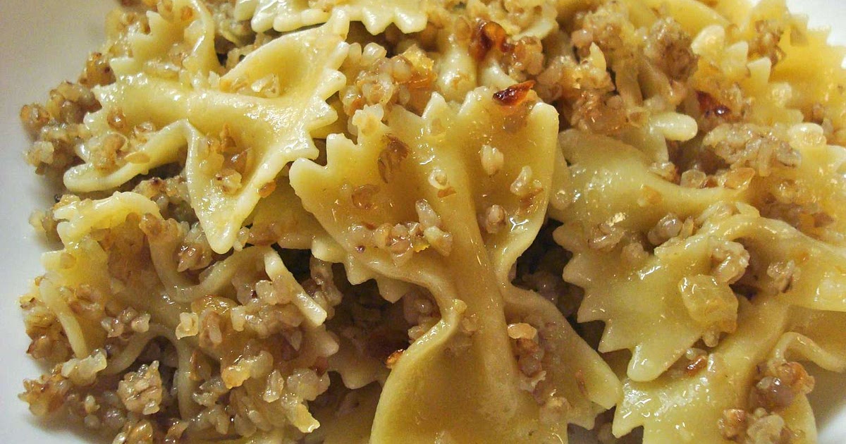 Jewish Kasha Varnishkes (Bowtie Pasta With Buckwheat Groats) Recipe ...