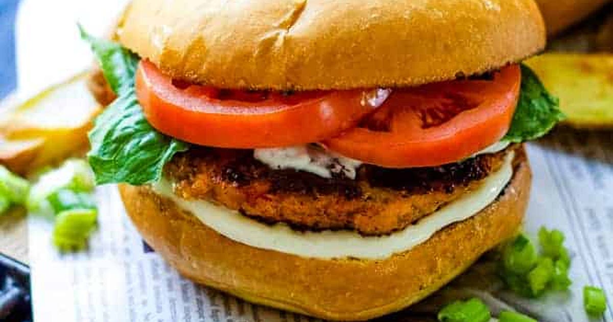 Chipotle Salmon Burgers with Lemon Chive Mayo Recipe | Samsung Food App